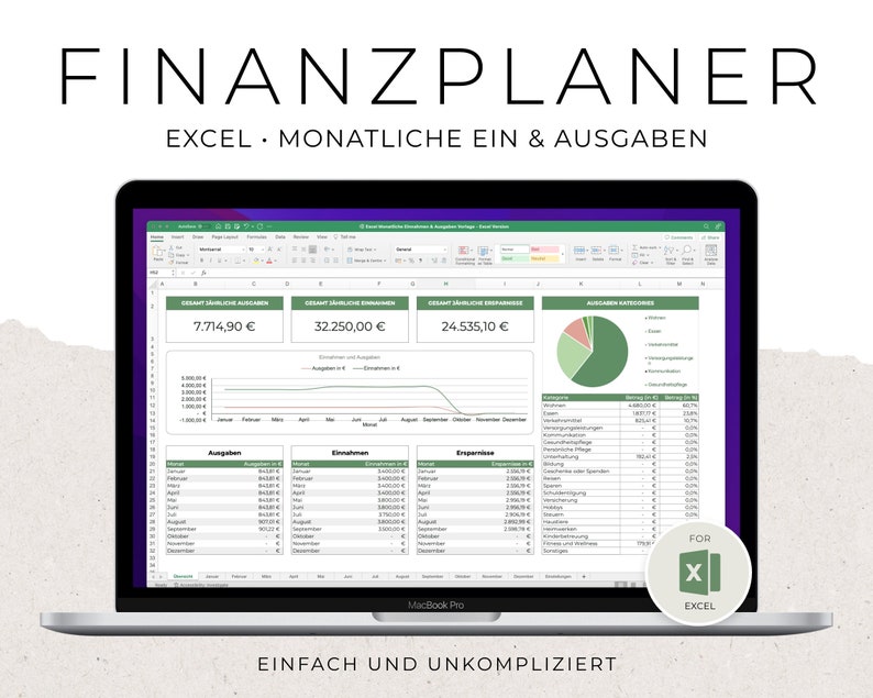 Excel Budget Planning Template: Financial Planner - Household Book ...