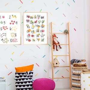 Fruit and Vegetables Alphabet and Numbers Prints PRINTABLE | Etsy