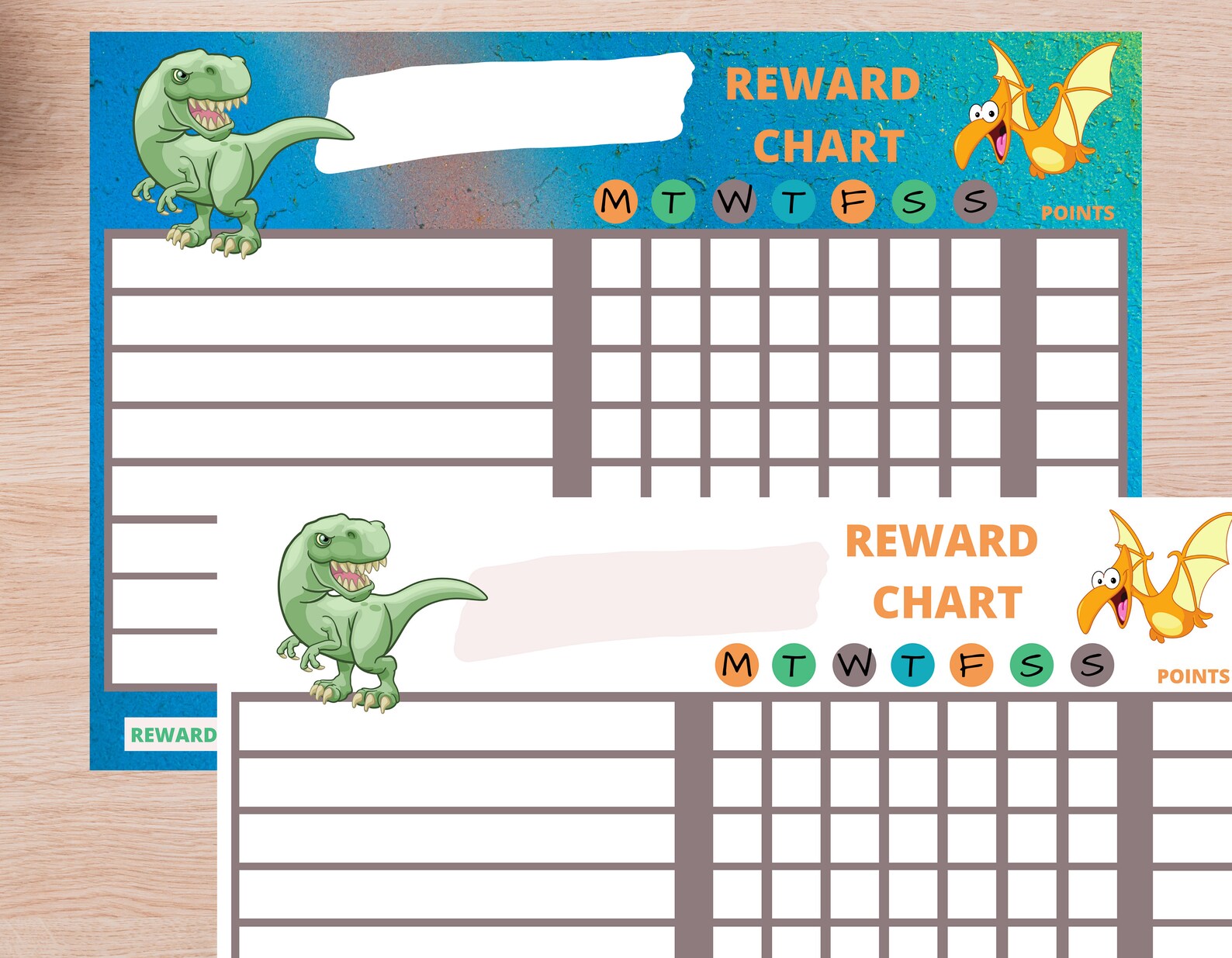 Dinosaur Reward Chart for Boy, Chore Chart for Boy, Instant Download ...