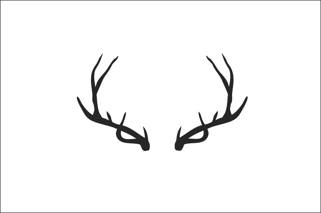 Deer Antlers SVG, Silhouette, Digital File, Instant Download, Cut Files ...