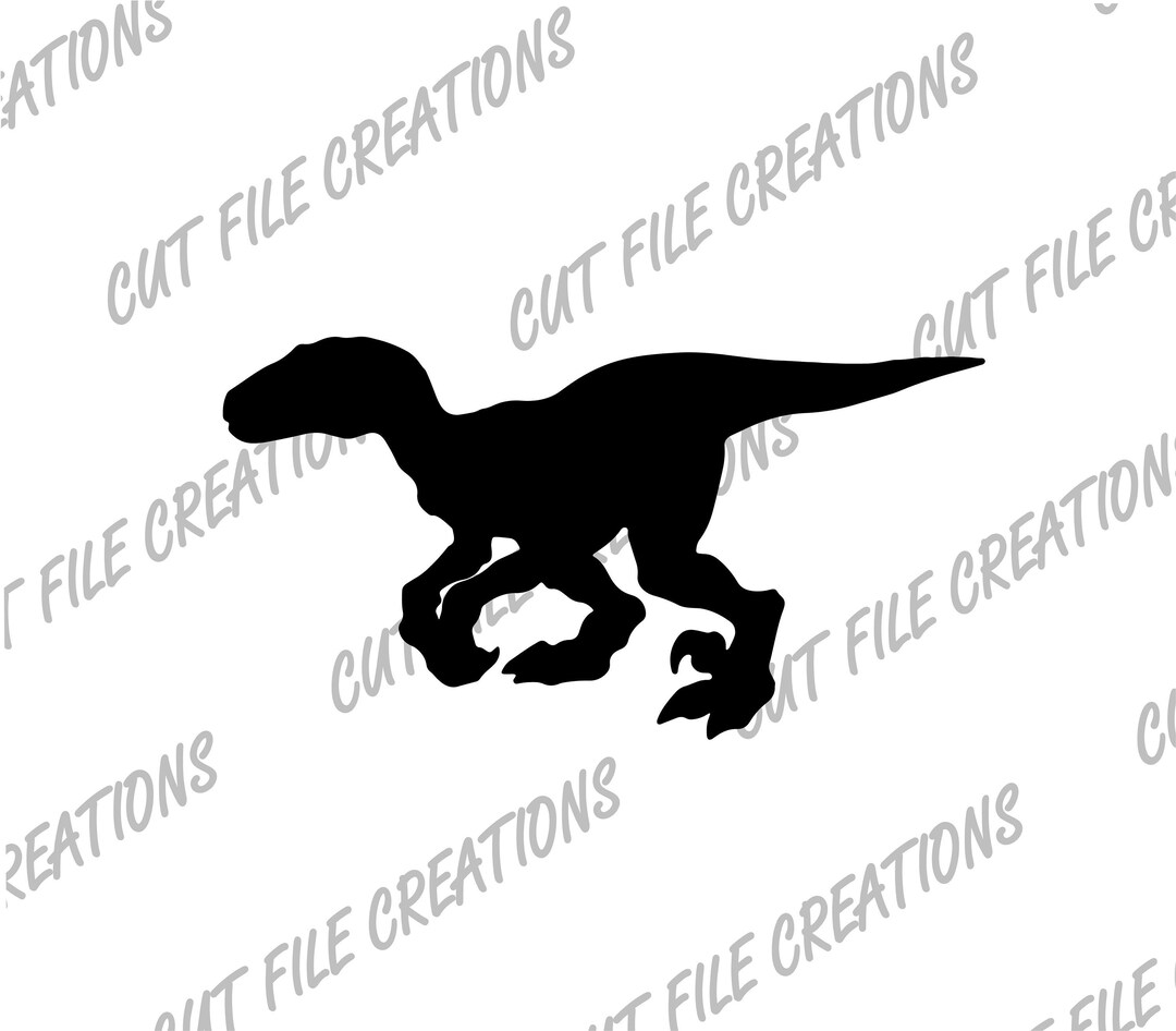 Velociraptor SVG, Dinosaur SVG, Cut Files for Cricut, Silhouette ...