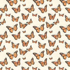 Monarch Butterfly Seamless Pattern, Monarch Butterfly Digital File ...