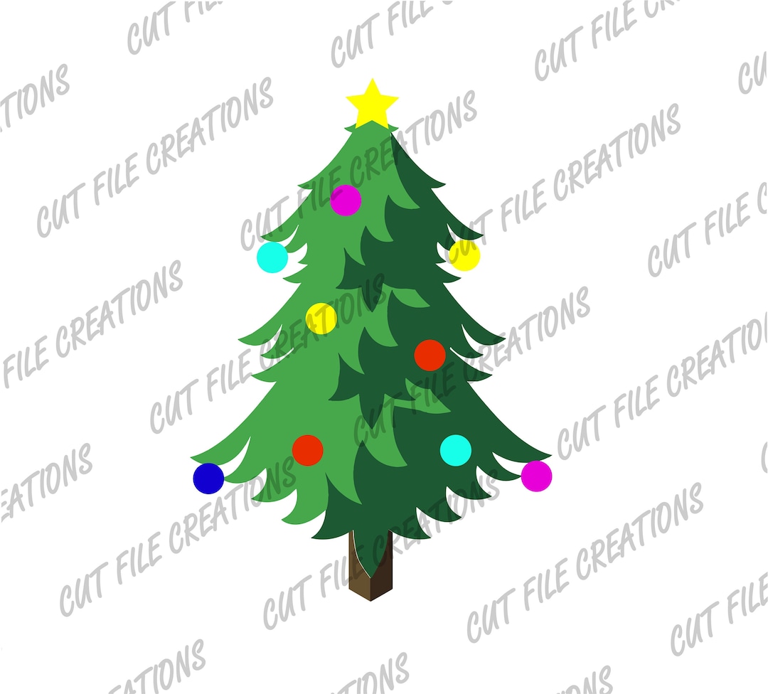 Christmas Tree SVG, Pine Tree SVG, Png, Cut File for Cricut, SVG File ...