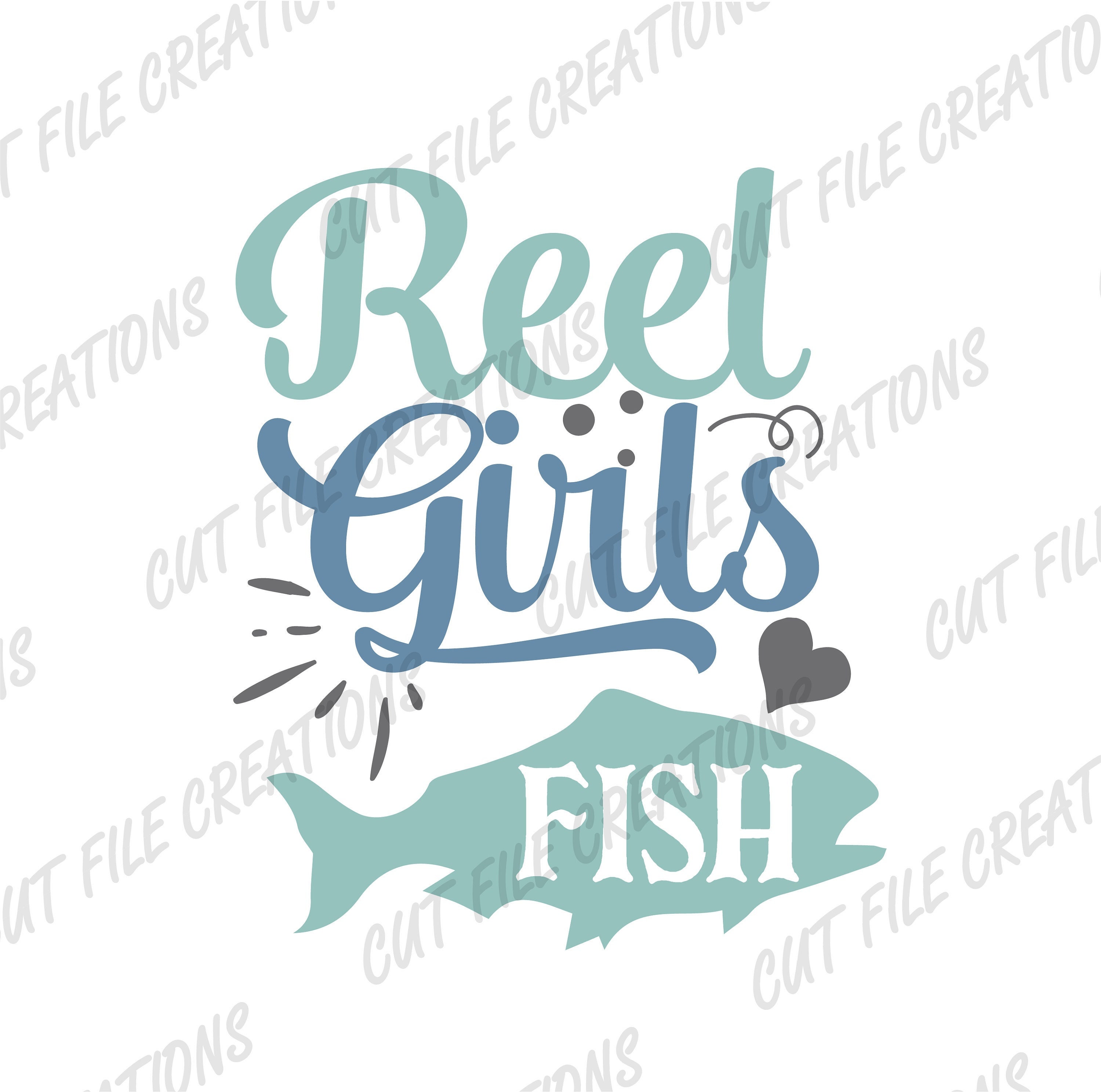 Reel Girls Fish SVG Female Angler Fishing SVG Fishing Png | Etsy