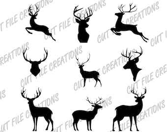 Corel Draw etc PNG JPEG Silhouette Designer Edition Inkscape Buck Deer ...
