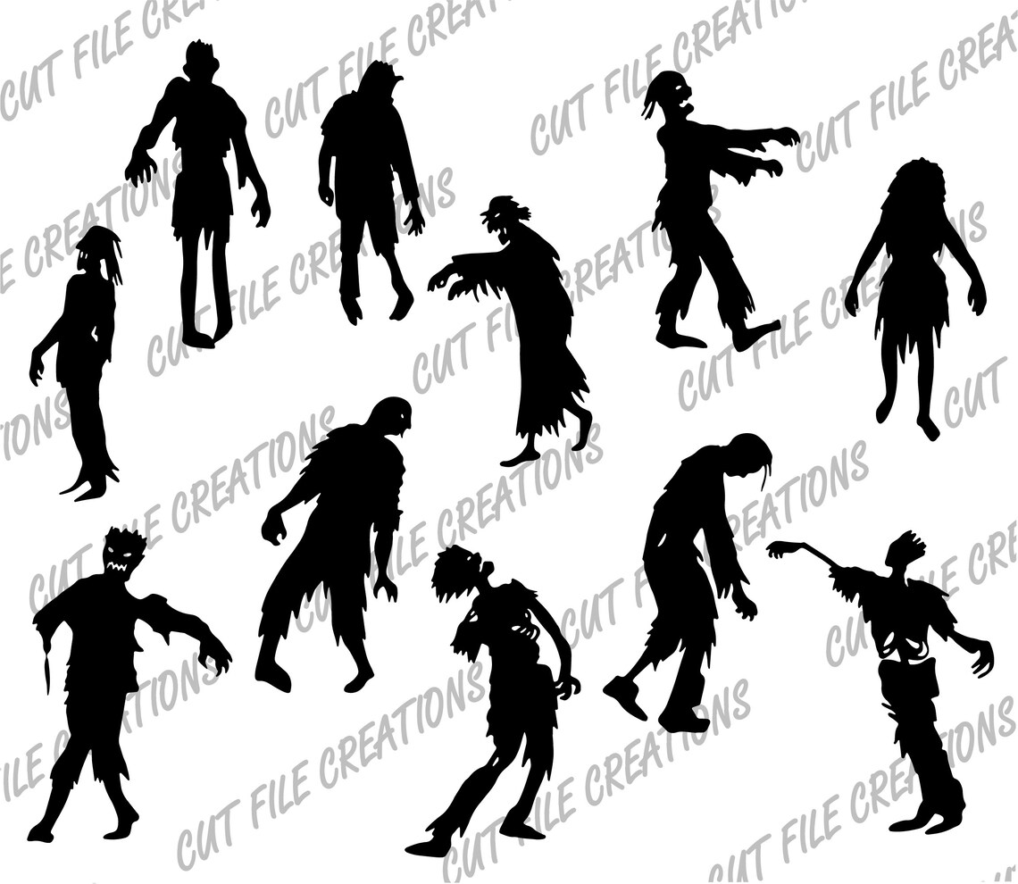 Zombie SVG Bundle Halloween SVG Bundle Undead SVG Bundle - Etsy