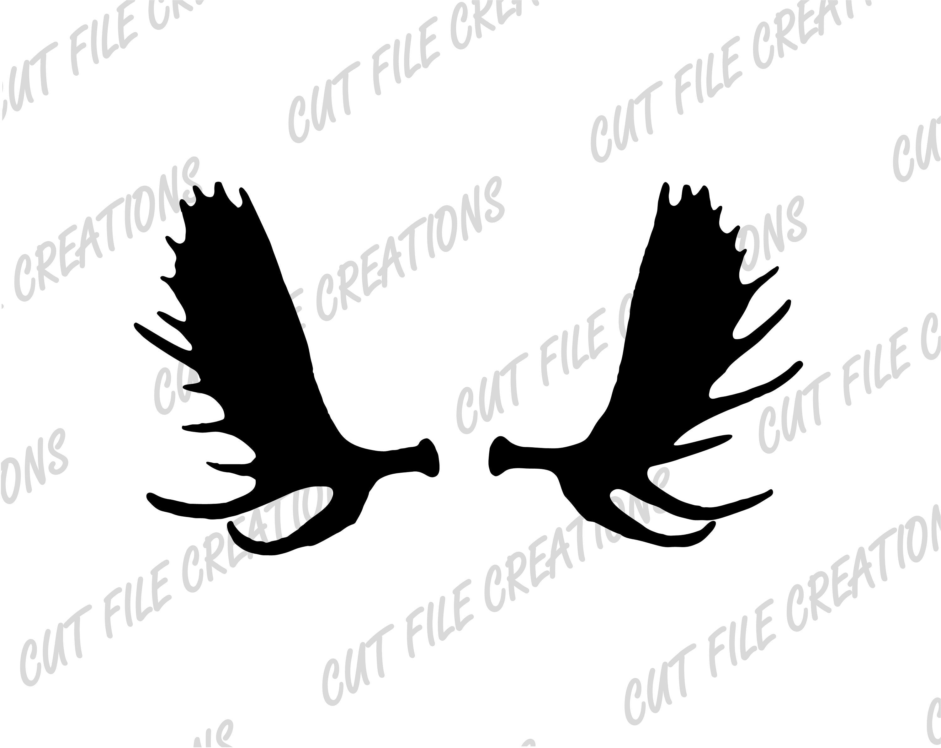 Moose Atlers SVG Moose Silhouette SVG Cut Files for Cricut - Etsy