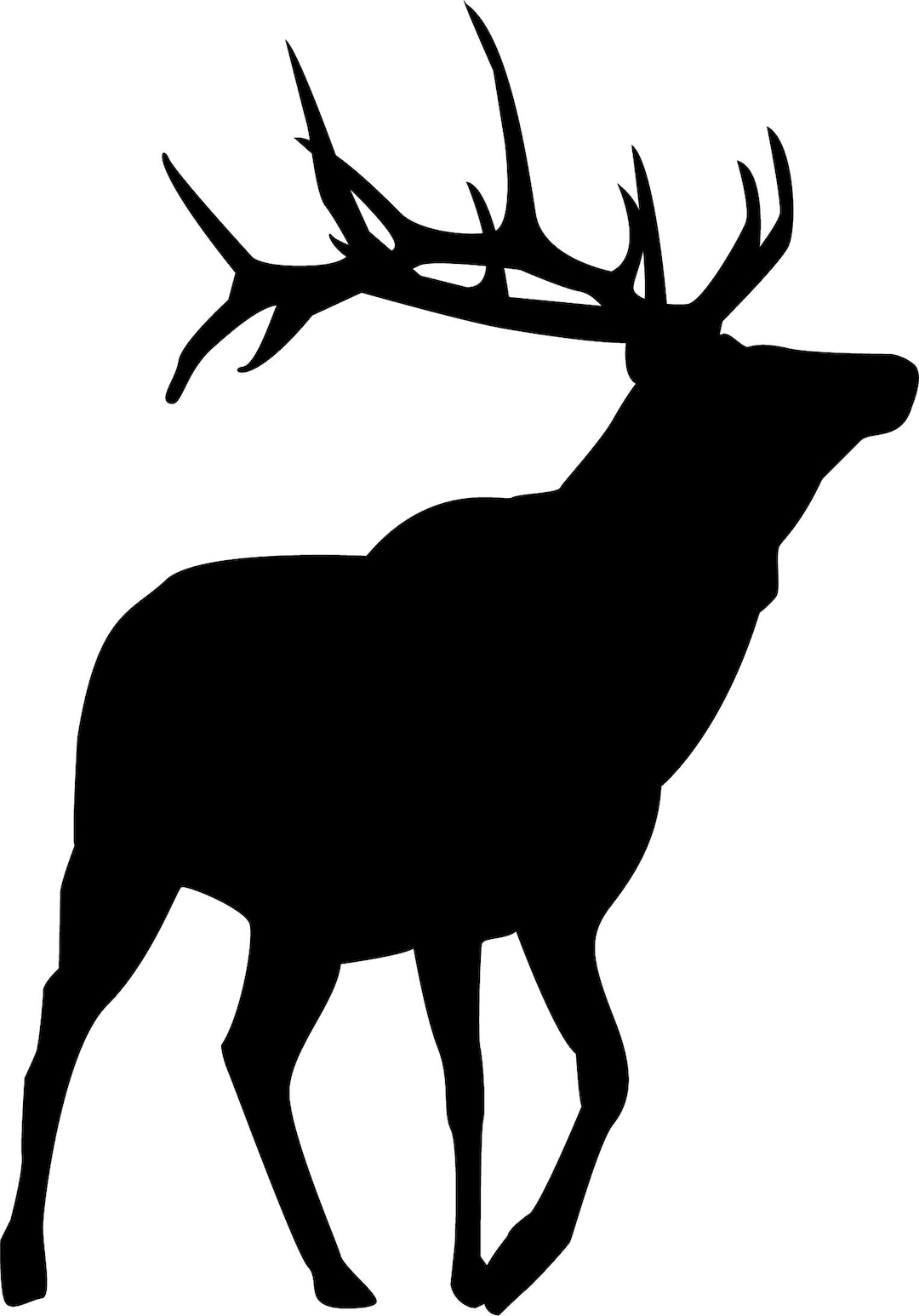 Elk SVG, Elk Silhouette SVG, Cut Files for Cricut, Sublimation Download ...