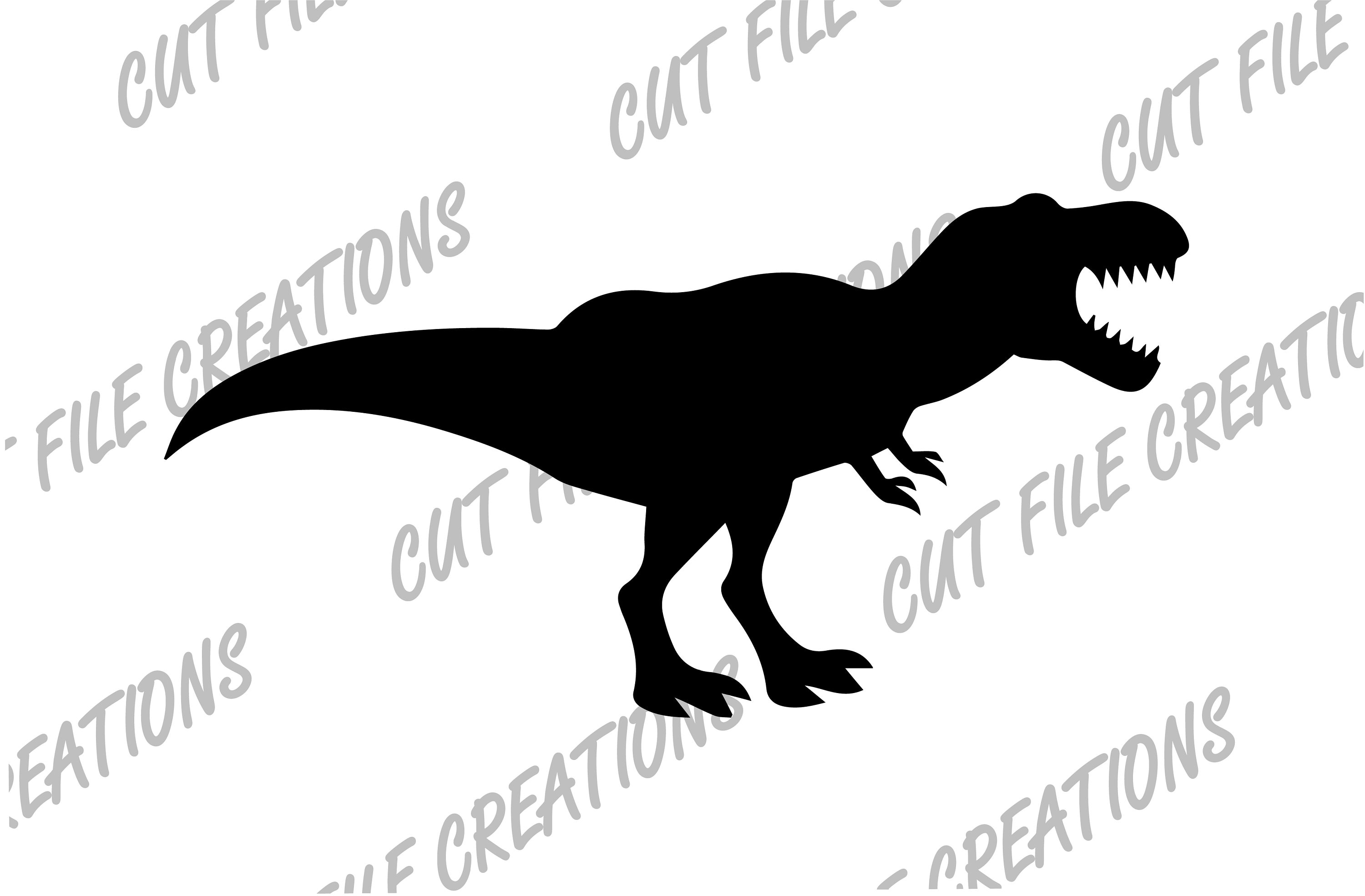 Dinosaur SVG, T-rex SVG, Cut Files for Cricut, Silhouette, Glowforge ...