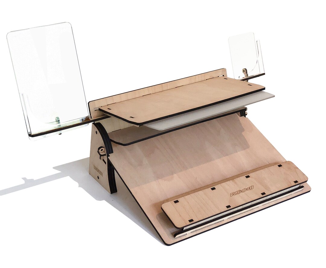 Laptop Desk Stand, Wood Laptop Stand, Desk Laptop Stand, Laptop Stand ...