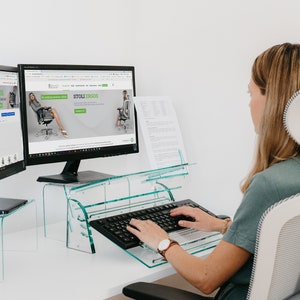 Laptop Desk Stand, Wood Laptop Stand, Desk Laptop Stand, Laptop Stand ...