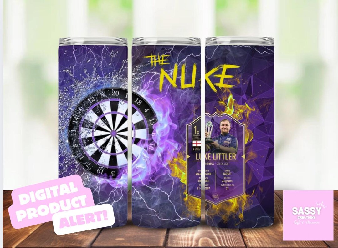 WWE Luke Littler Tumbler Wrap Png File - Etsy