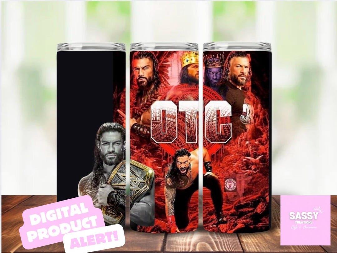 WWE OTC Roman Reigns Tumbler Wrap Png File - Etsy UK