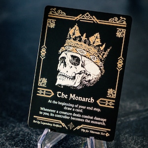 Stainless Steel Monarch Token for Magic the Gathering TCG — Double ...