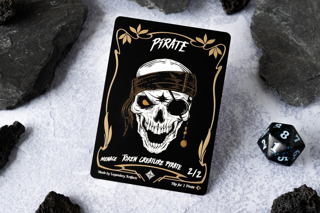 Stainless Steel Pirate Token for Magic the Gathering TCG - Etsy