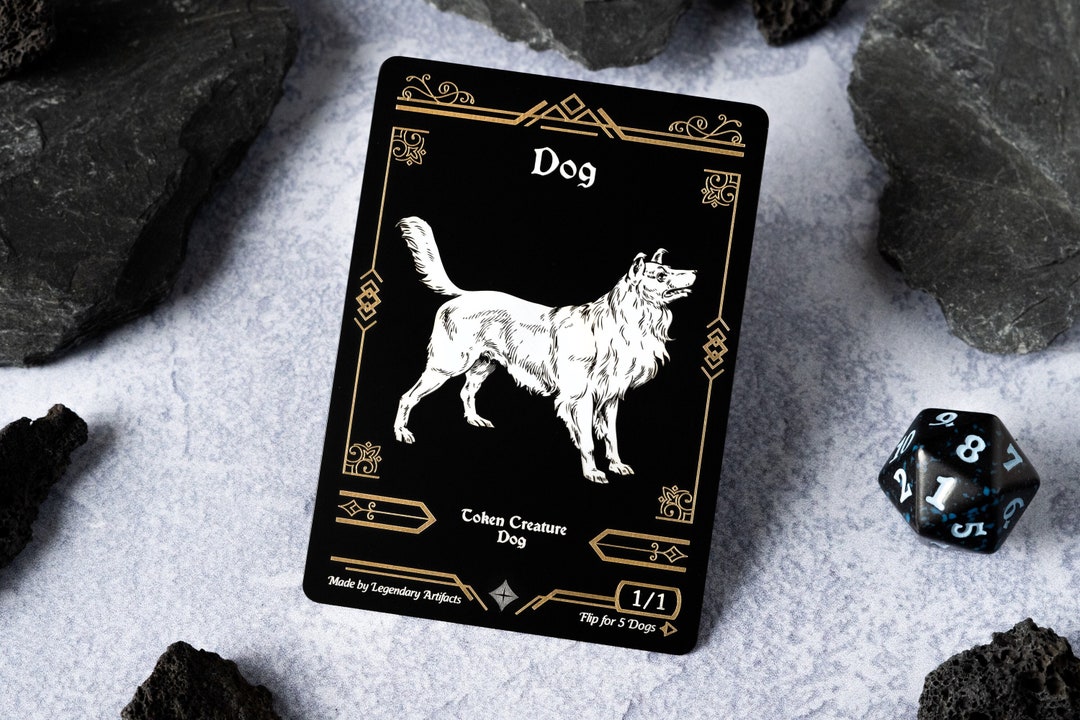 Stainless Steel Dog Token — MTG Tokens for MTG Commander — Mtg Custom ...