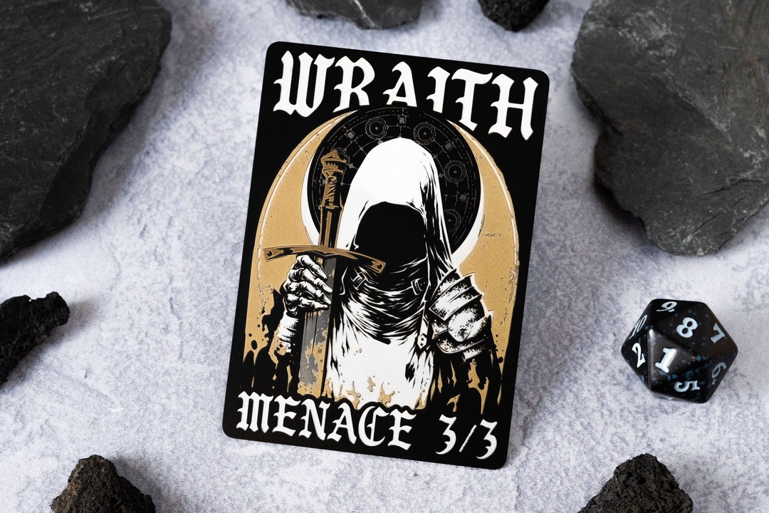 Stainless Steel Wraith Token for Magic the Gathering TCG - Etsy