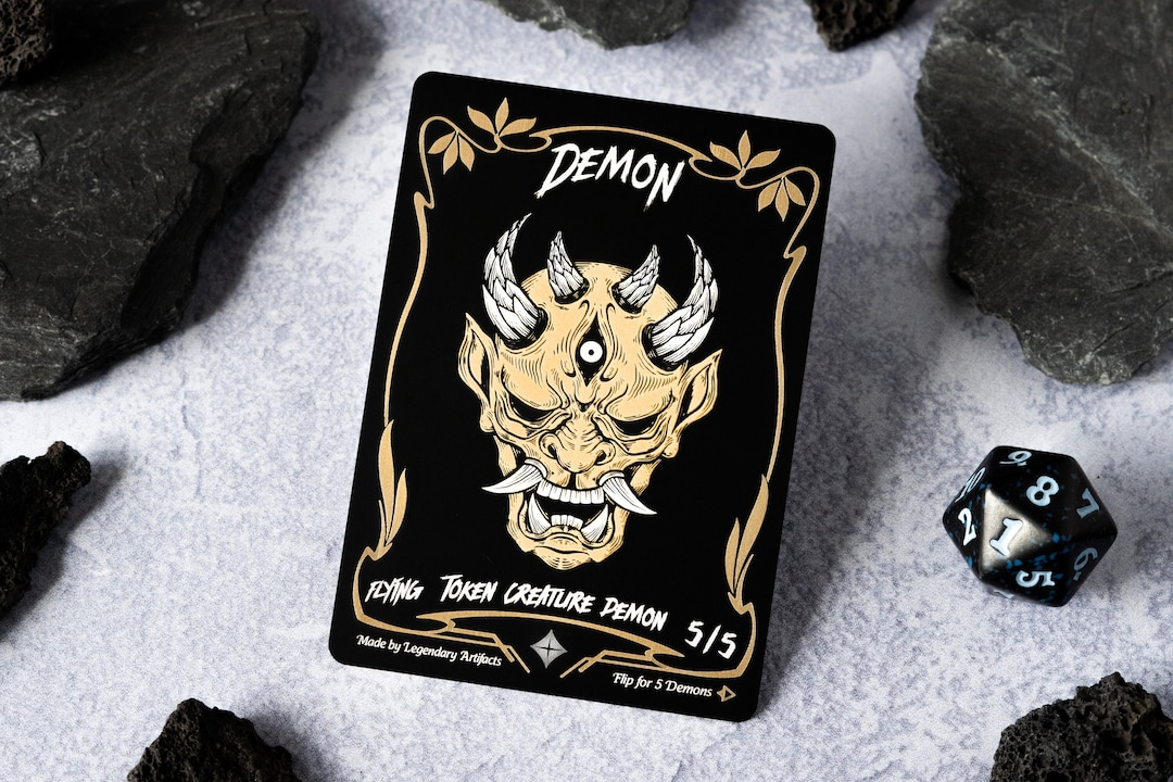 Stainless Steel Demon Token for Magic the Gathering TCG - Etsy
