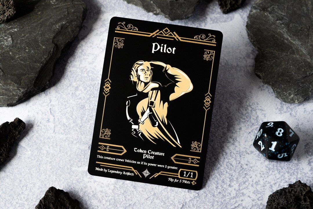 Stainless Steel Pilot Token — MTG Tokens for MTG Commander — Mtg Custom ...