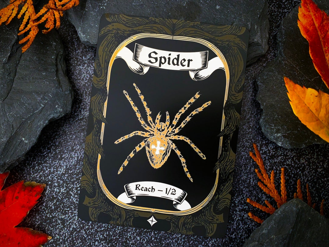 Engraved Steel Spider Token MTG Tokens, MTG Alters, MTG Commander, Mtg ...