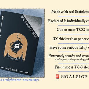 Stainless Steel the Undercity Token for Magic the Gathering TCG - Etsy