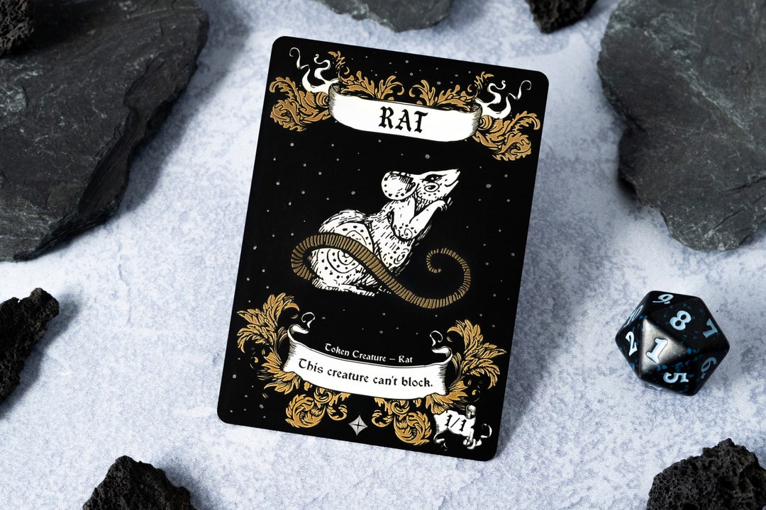Stainless Steel Rat Token (can't Block) — MTG Tokens for MTG Commander ...