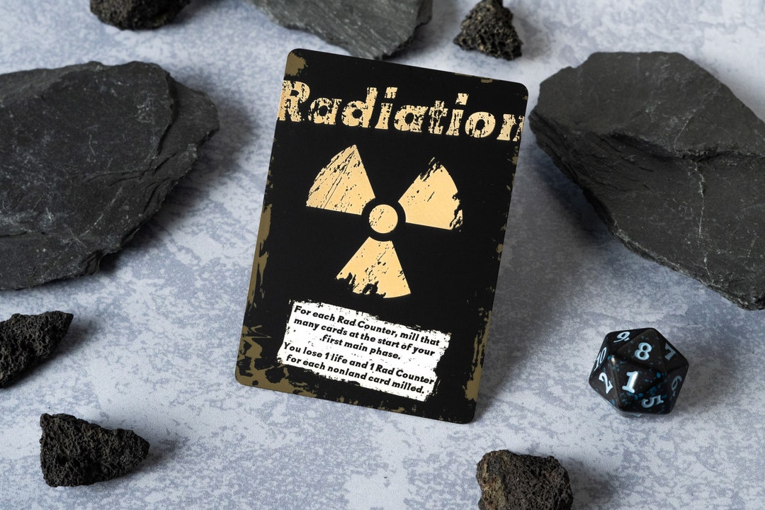 Stainless Steel Radiation Token for Magic the Gathering TCG - Etsy