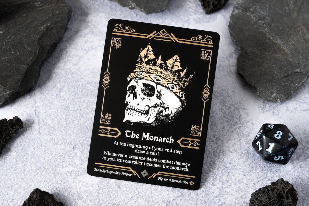 Stainless Steel Monarch Token for Magic the Gathering TCG — Double ...