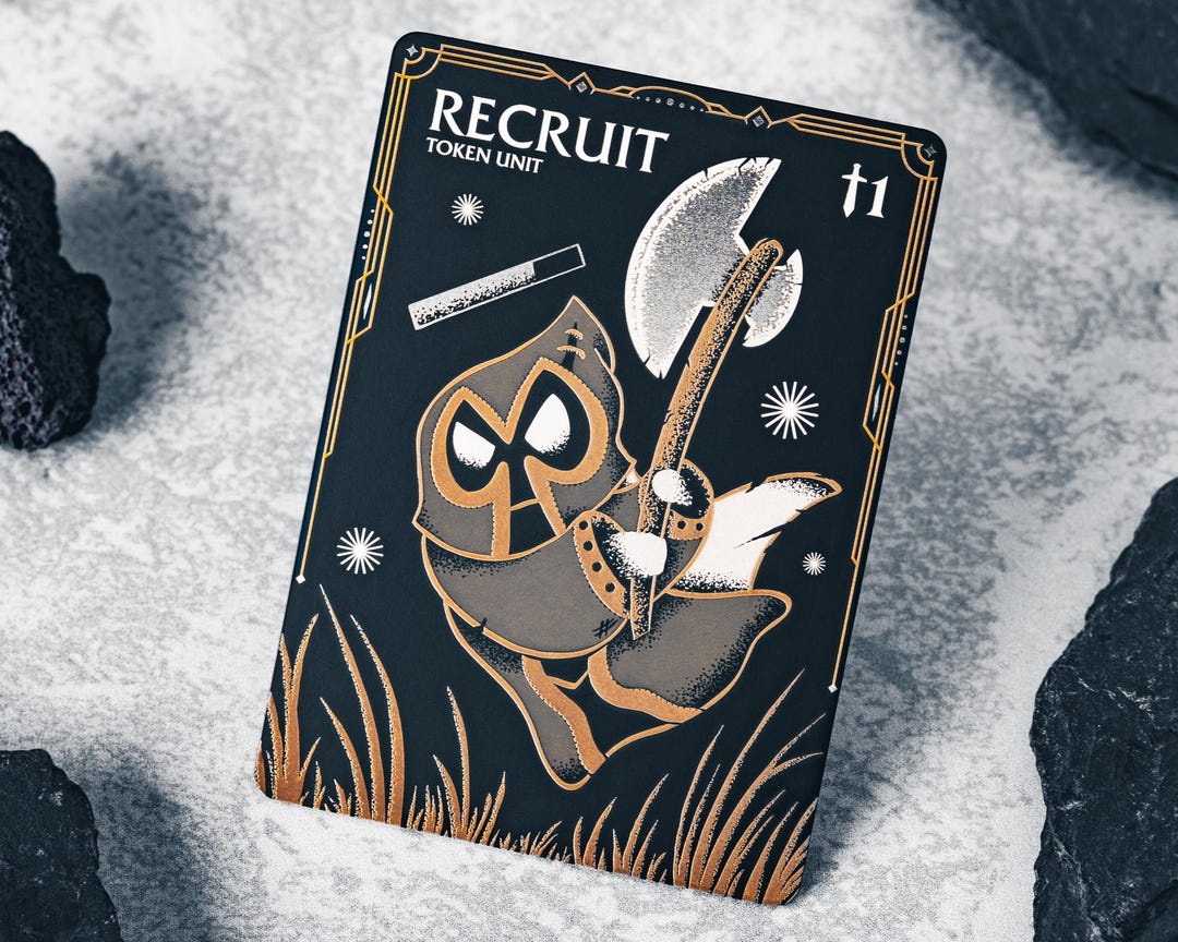 Stainless Steel Recruit Token for Riftbound TCG - Etsy