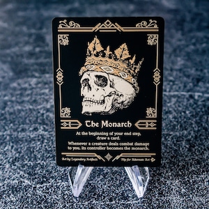 Stainless Steel Monarch Token for Magic the Gathering TCG — Double ...