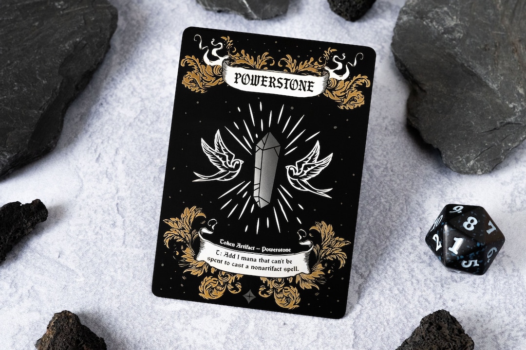 Stainless Steel Powerstone Token — MTG Tokens for MTG Commander — Mtg ...