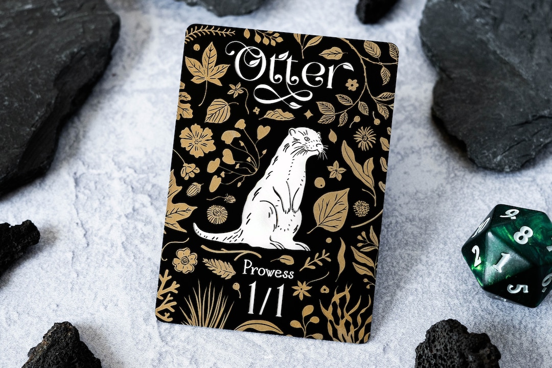 Stainless Steel Otter Token — MTG Tokens for MTG Commander — Mtg Custom ...