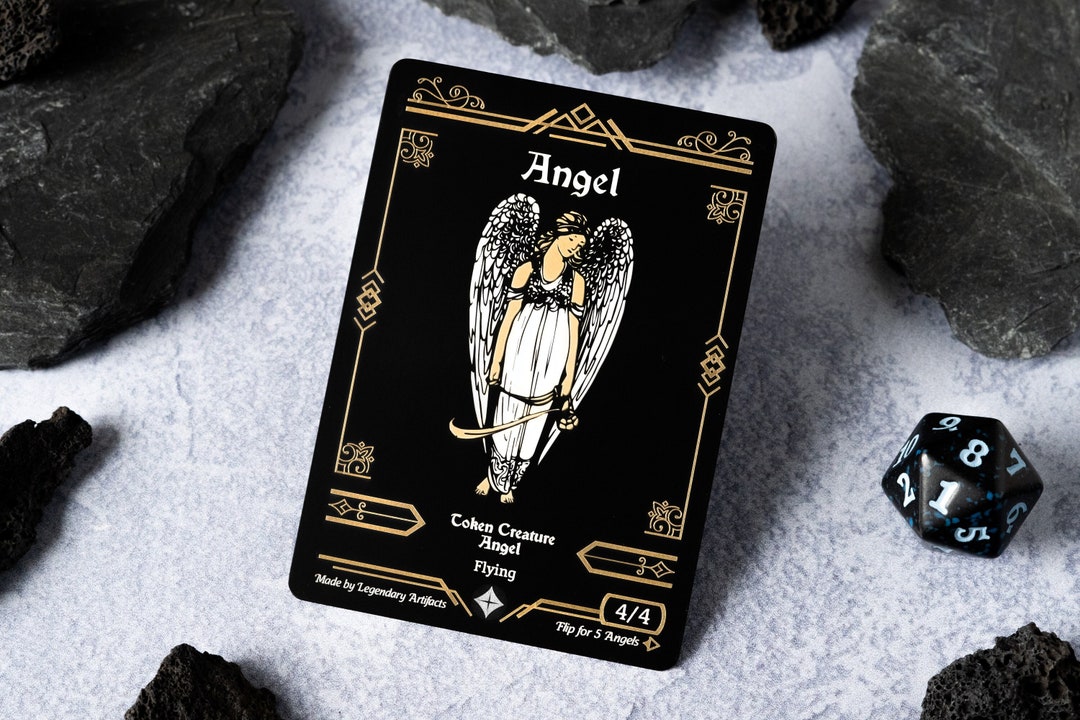 Stainless Steel Angel Token — MTG Tokens for MTG Commander — Mtg Custom ...
