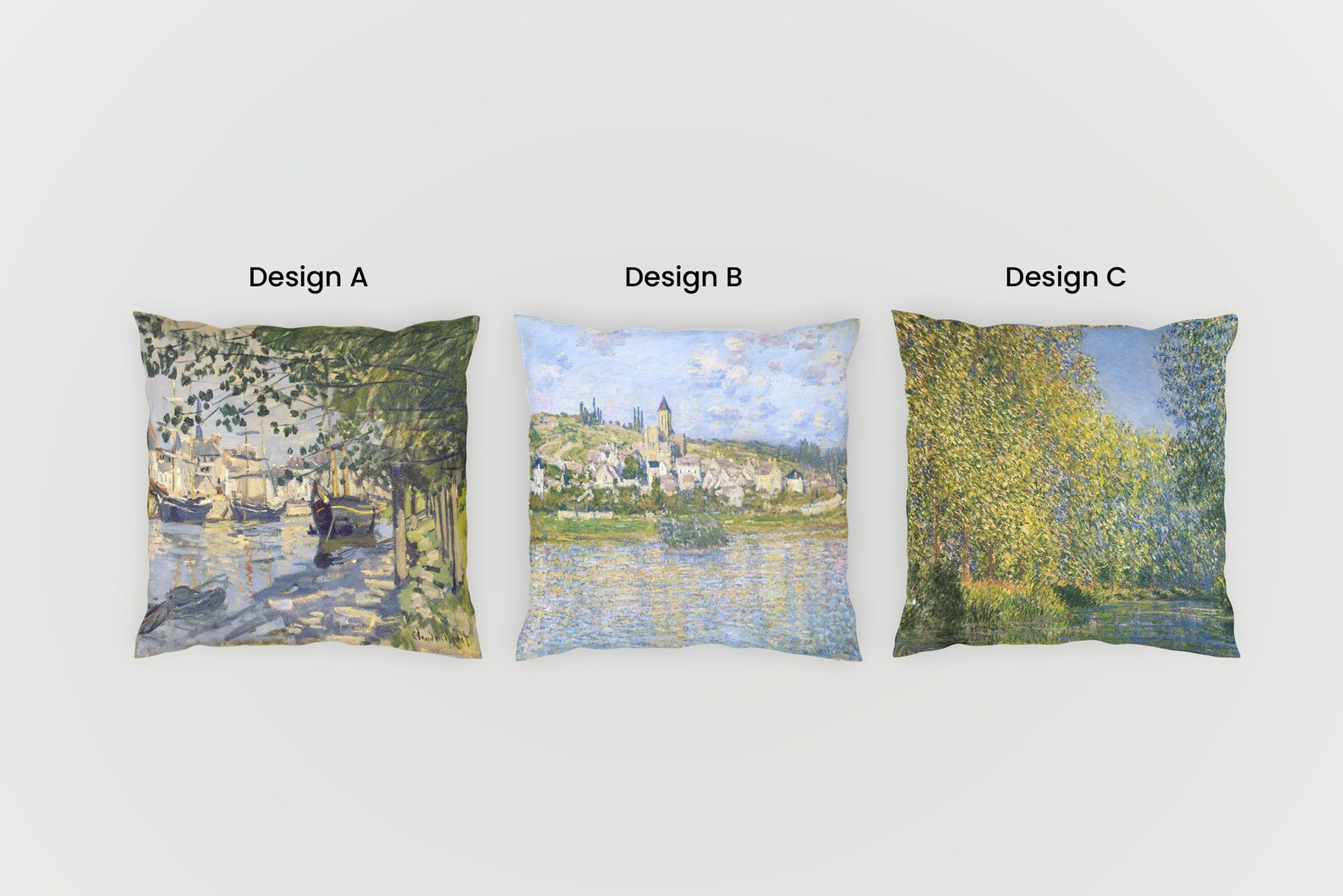 Riverside Town Buildings Claude Monet Oil Painting Custom | Etsy