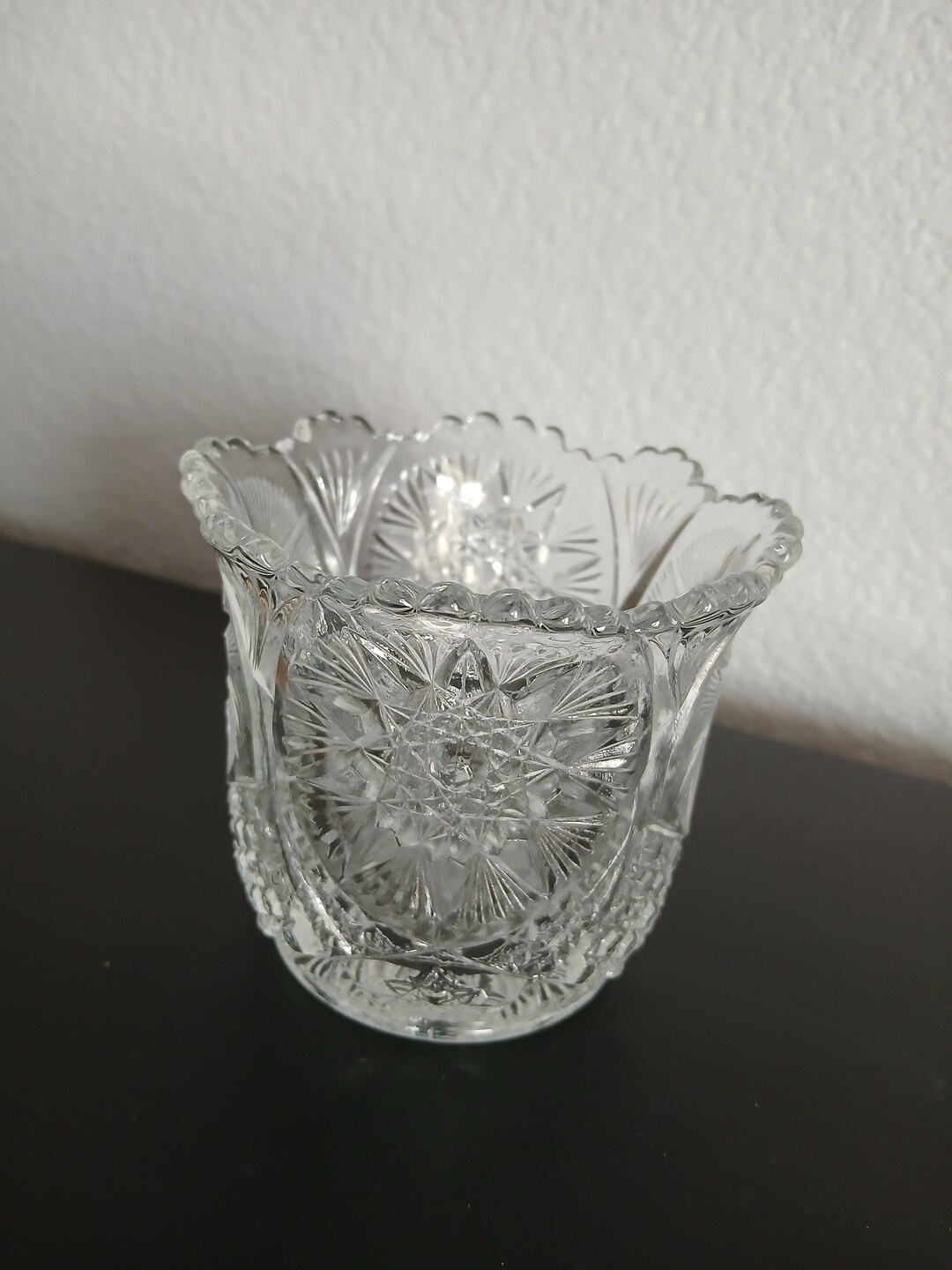 Antique EAPG Mckee Glass Yutec Spooner/celery Vase With Saw Tooth Edge ...