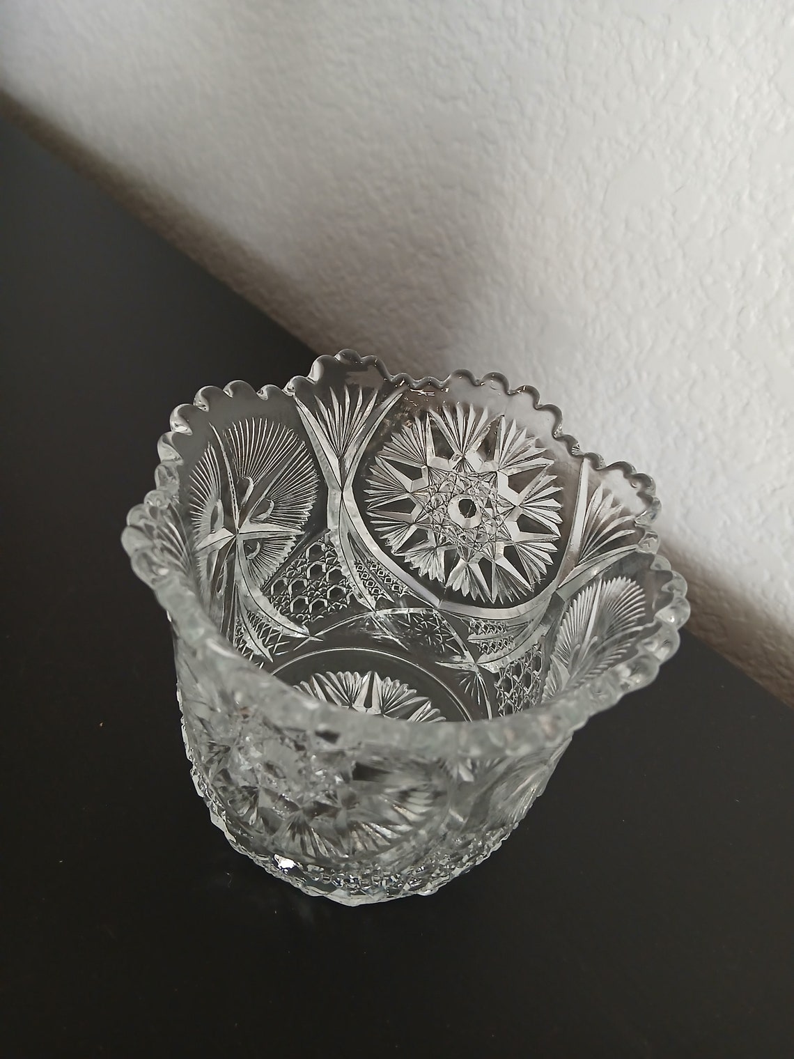 Antique EAPG Mckee Glass Yutec Spooner/celery Vase With Saw Tooth Edge ...