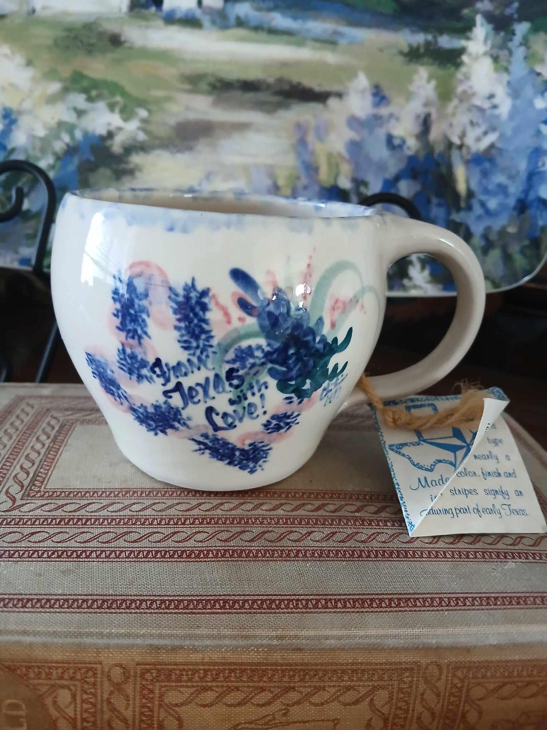Beautiful Handmade Ceramic Pottery Marshall, Texas Mug With Hand Pained ...