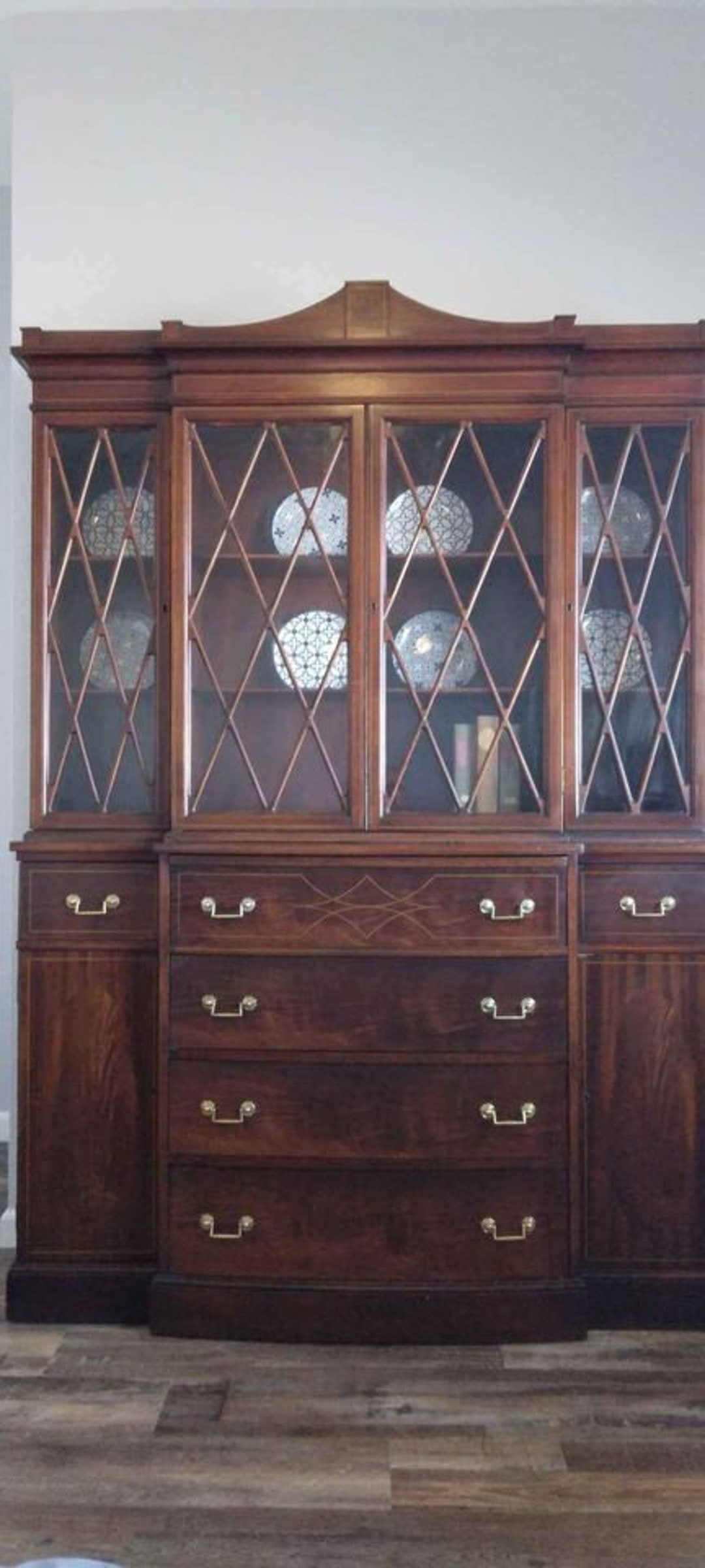 1950's Maddox Hutch/breakfront Desk Mahogany With Keys - Etsy