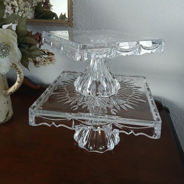 Crystal Cake Stand - Etsy