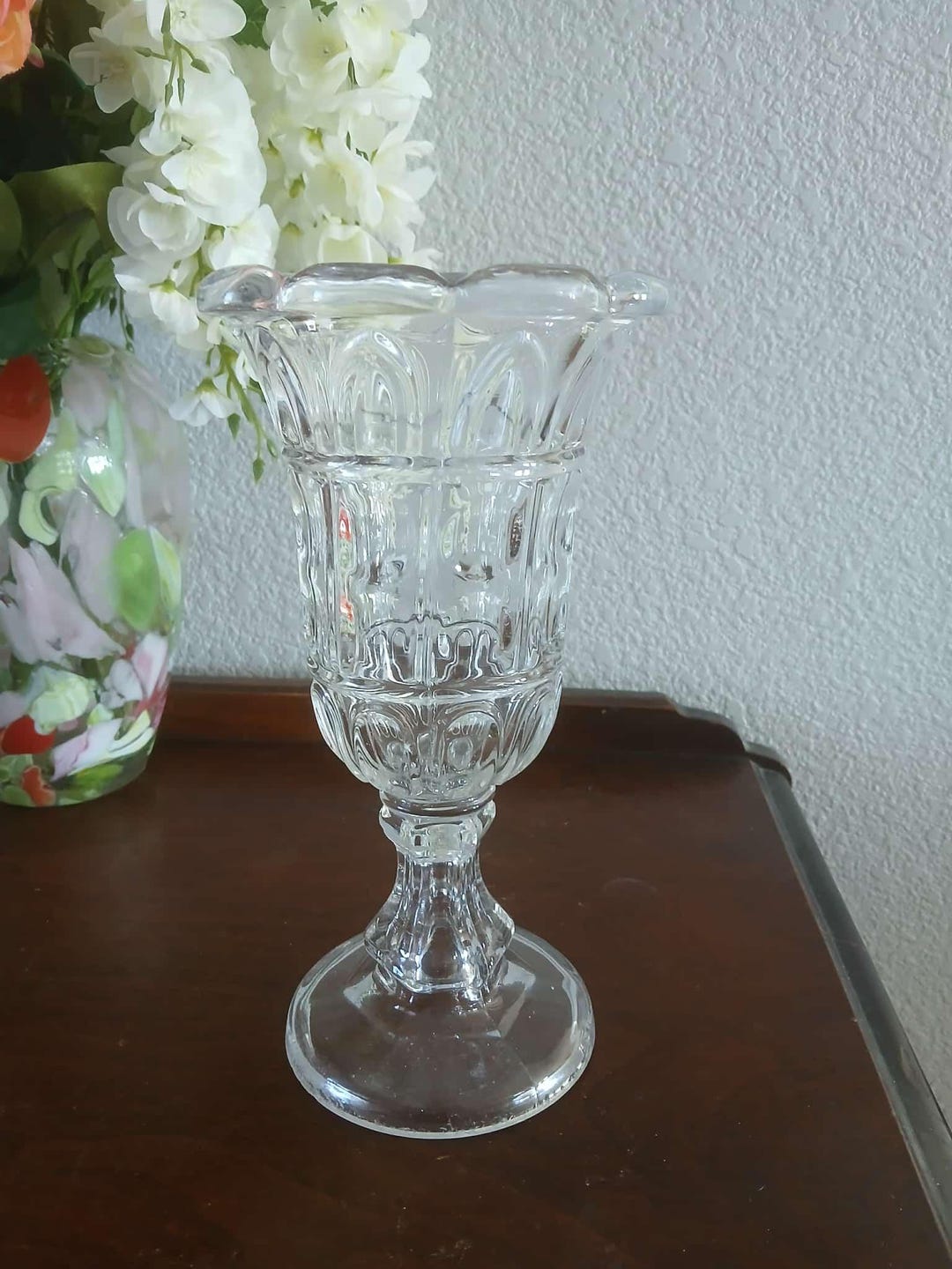 Antique Victorian Circa 1860s EAPG Punty & Gothic Arch Flint Glass ...
