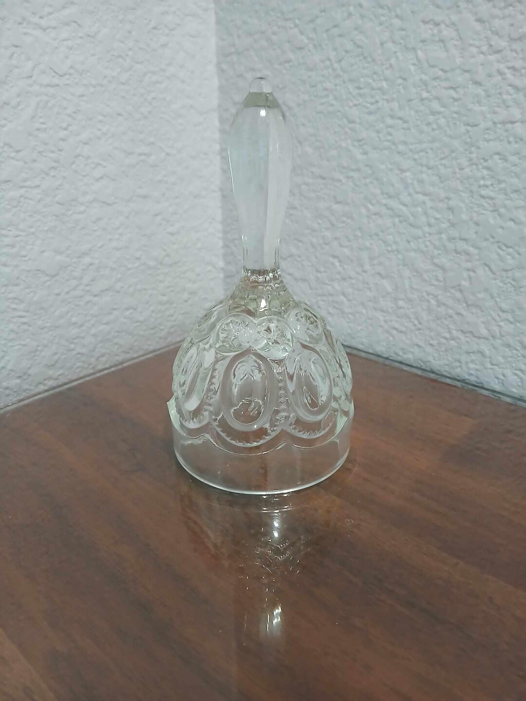 Vintage L.E. Moon & Stars Clear Crystal Bell With Clapper - Etsy