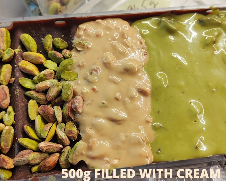 HUGE Viral Dubai Chocolate Bar Personalize Pistacchio Hazelnuts Caramel ...