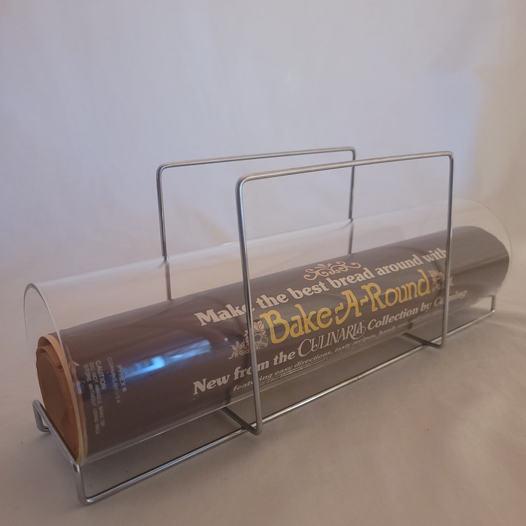 Pyrex bake a Round Glass French Bread Baking Tube With Chrome Holder ...