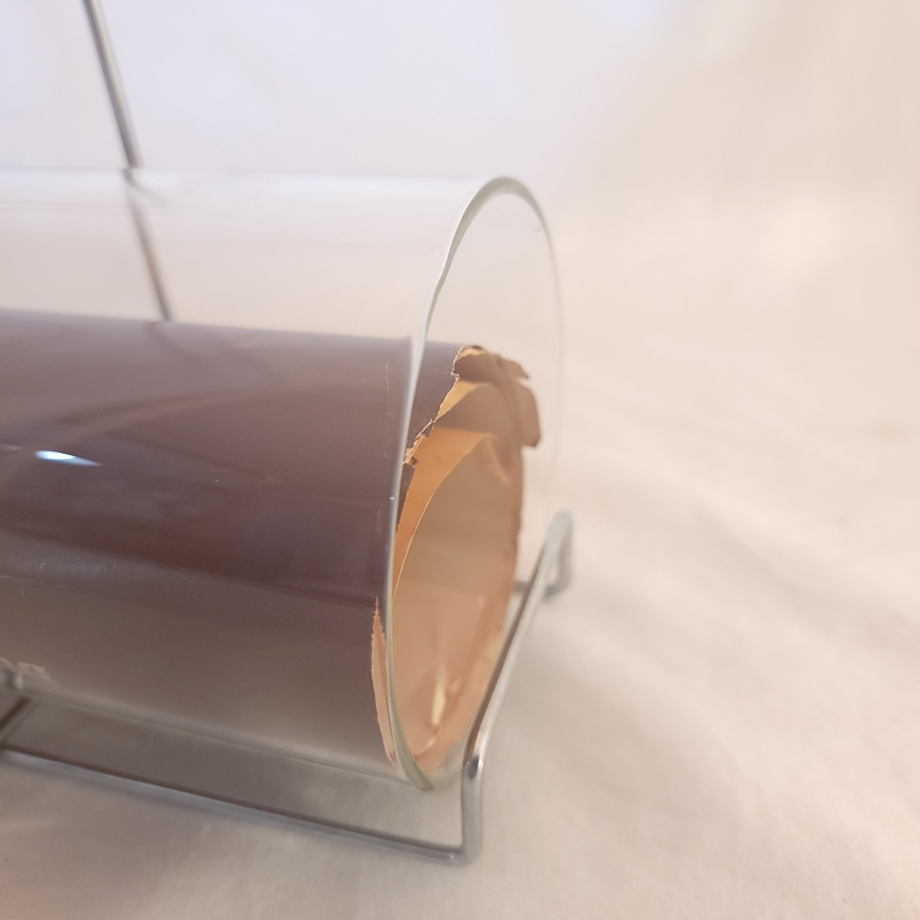 Pyrex bake a Round Glass French Bread Baking Tube With Chrome Holder ...