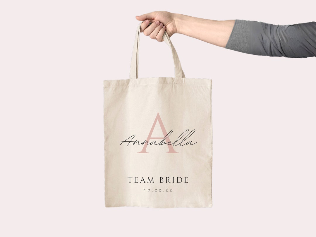 Personalized Monogram Tote Bag Custom Tote Name Tote Name Initial Bag ...