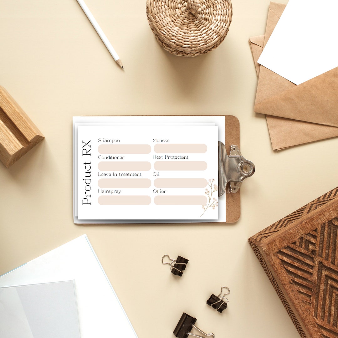 Hair RX Aftercare Instructions – Editable Salon Template for Clients - Etsy