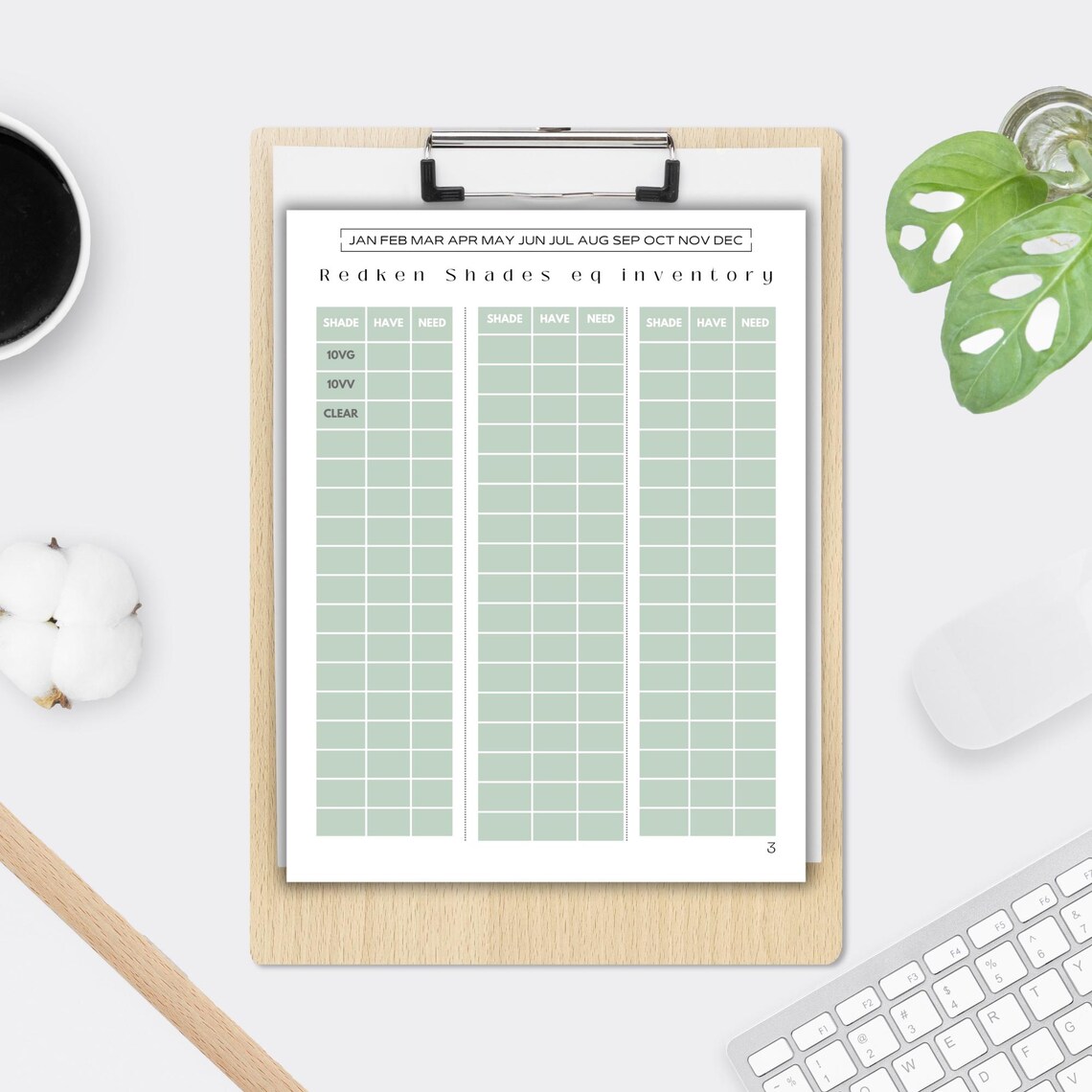Customizable Redken Shades EQ Hair Color Inventory Organizer ...