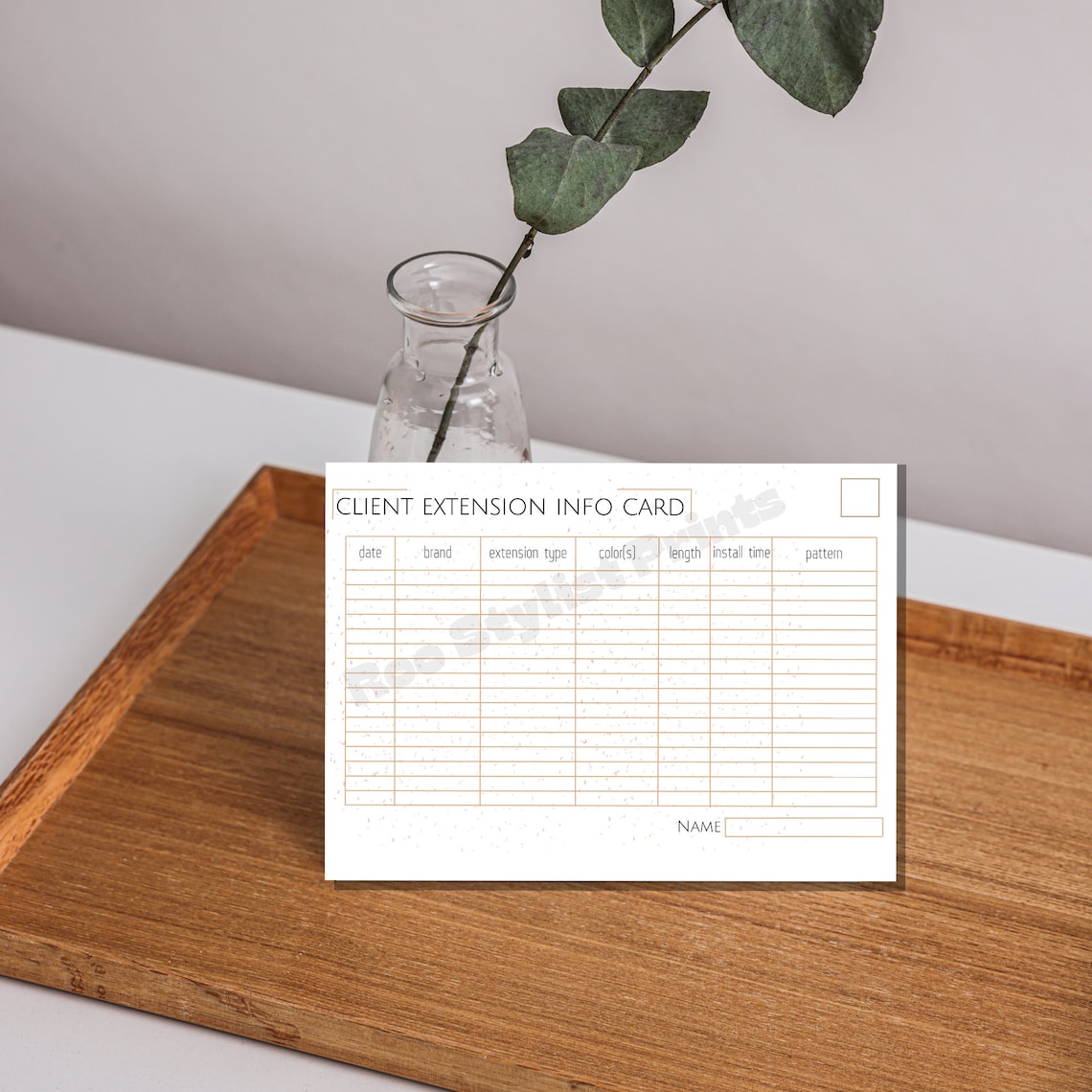 Salon Client Intake Form, Client History Template, Client Record ...