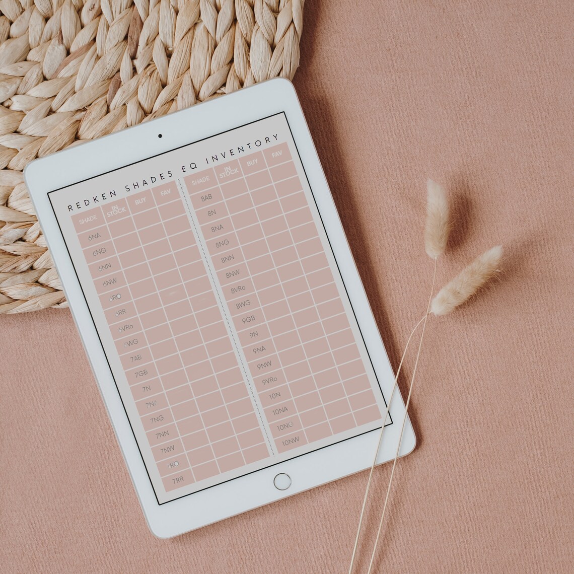 Redken Color Gels Inventory List: Salon Printable (PDF) - Etsy