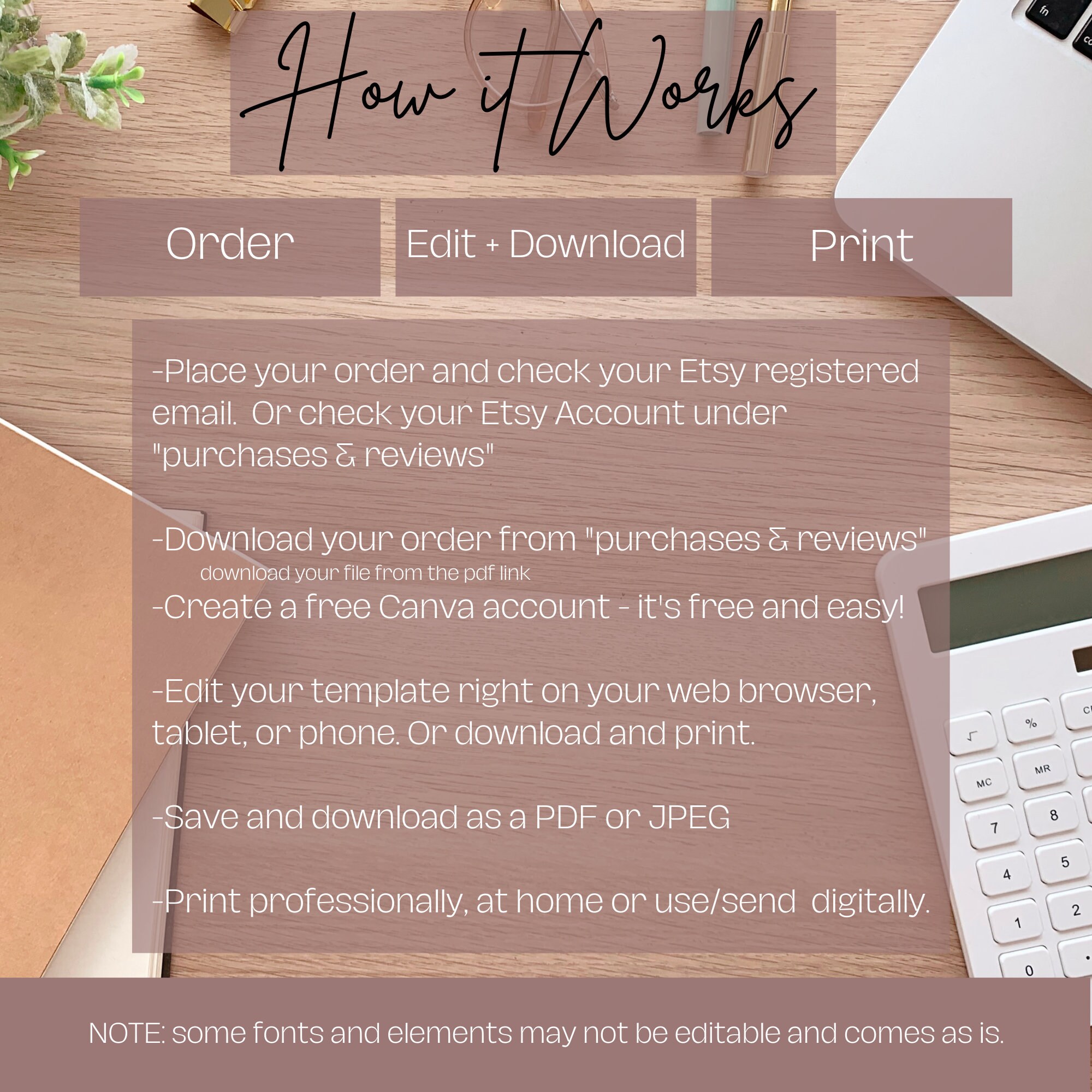 Salon Welcome Check in Sign Template, Guest Arrival Info ,digital ...